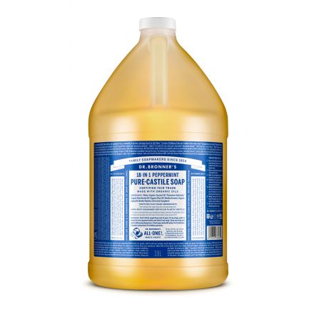 Dr. Bronner's Peppermint Liquid Soap 1 Gallon | USDA Organic Pure ...